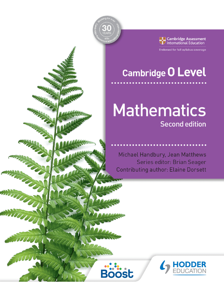 Cambridge O Level Mathematics Textbook
