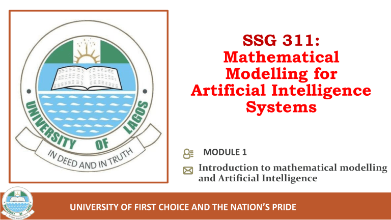 Mathematical Modelling for AI Systems Course Module
