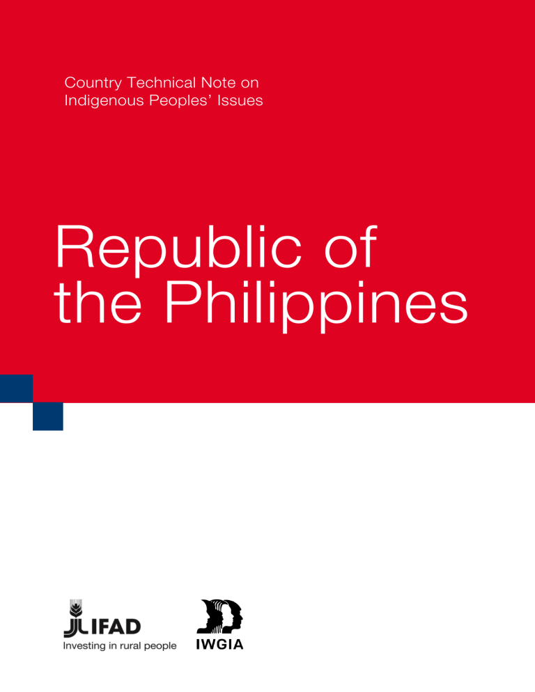 Indigenous Peoples' Issues in the Philippines