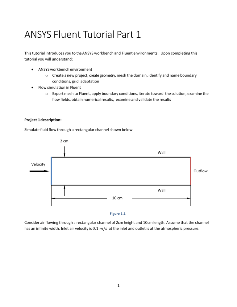 ANSYS Fluent Tutorial: Fluid Flow Simulation ANSYS Fluent Tutorial: Fluid Flow Simulation