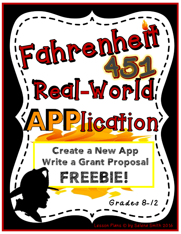 Fahrenheit 451 App Lesson Plan: Grant Proposal Project