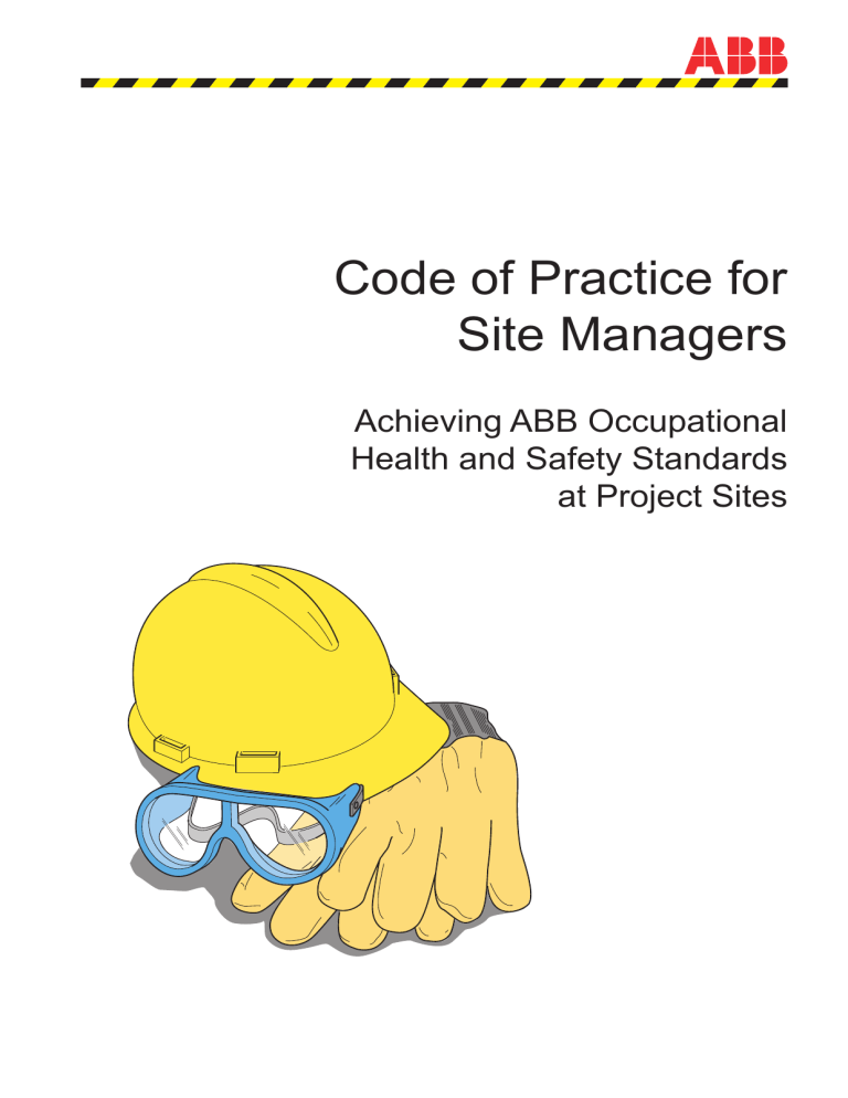 ABB Site Manager Safety Code of Practice