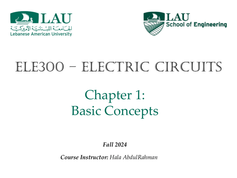 Electric Circuits Basic Concepts Presentation