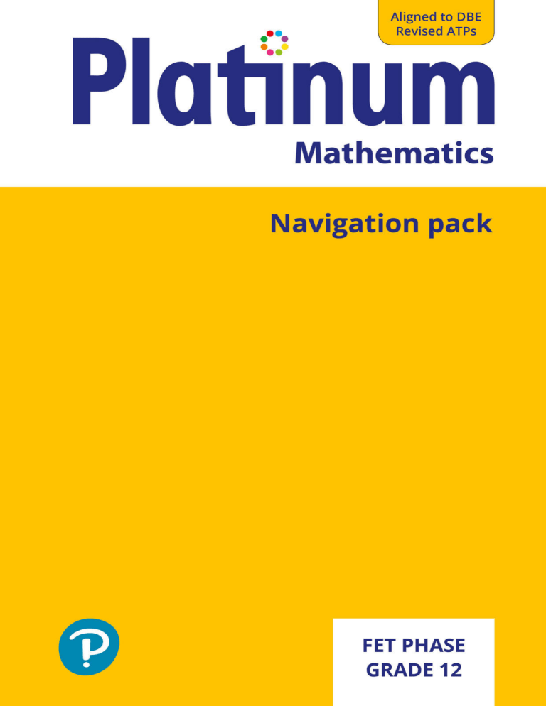 Grade 12 Mathematics Navigation Pack