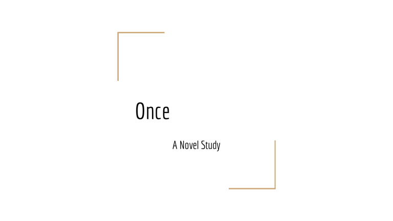 Once Novel Study Guide: Themes, Grammar, Chapter Analysis