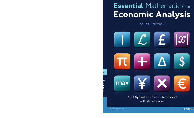 Essential Mathematics for Economic Analysis Textbook
