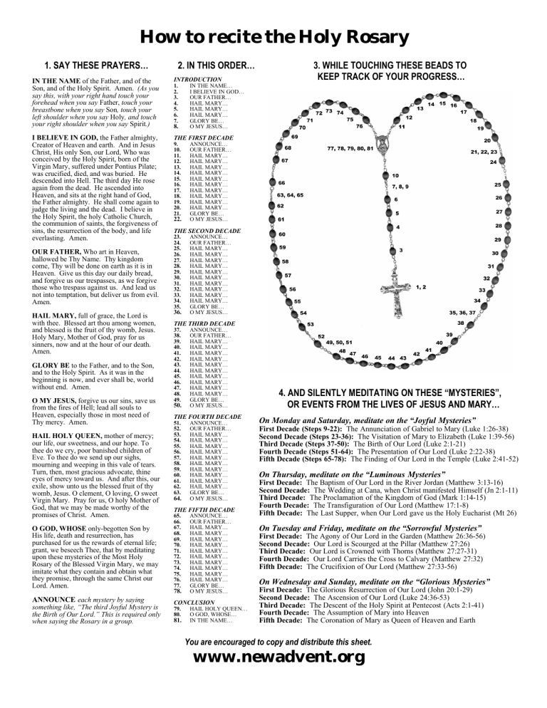 How to Recite the Holy Rosary: A Step-by-Step Guide