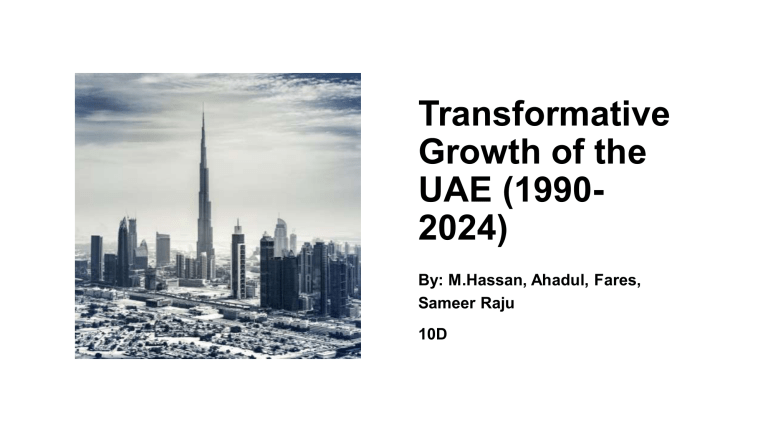 UAE Growth 1990-2024: Transformative Development