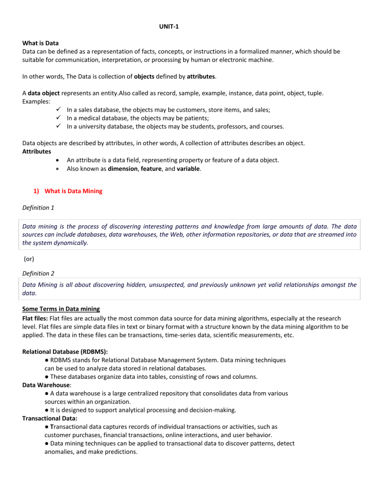 Data Mining Fundamentals: Concepts and Techniques