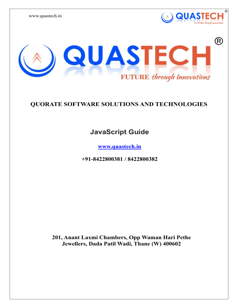 JavaScript Guide: Basics, Syntax, and Concepts