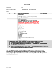 Clinical Skills Check-off Sheet