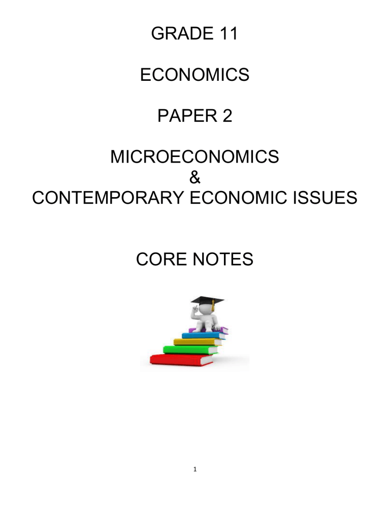 Grade 11 Economics Core Notes: Micro & Contemporary Issues