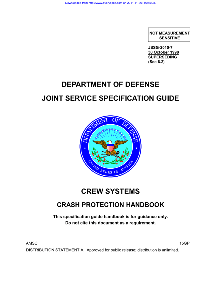 Crew Systems Crash Protection Handbook