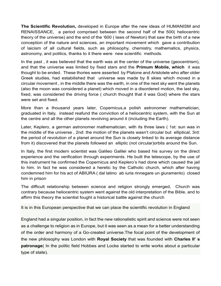 Scientific Revolution: History, Key Figures, and Impact