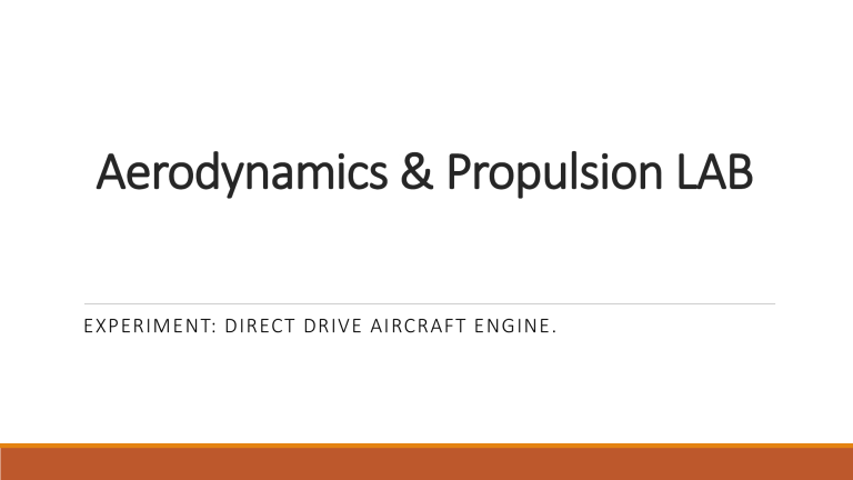 Direct Drive Aircraft Engine Experiment Presentation