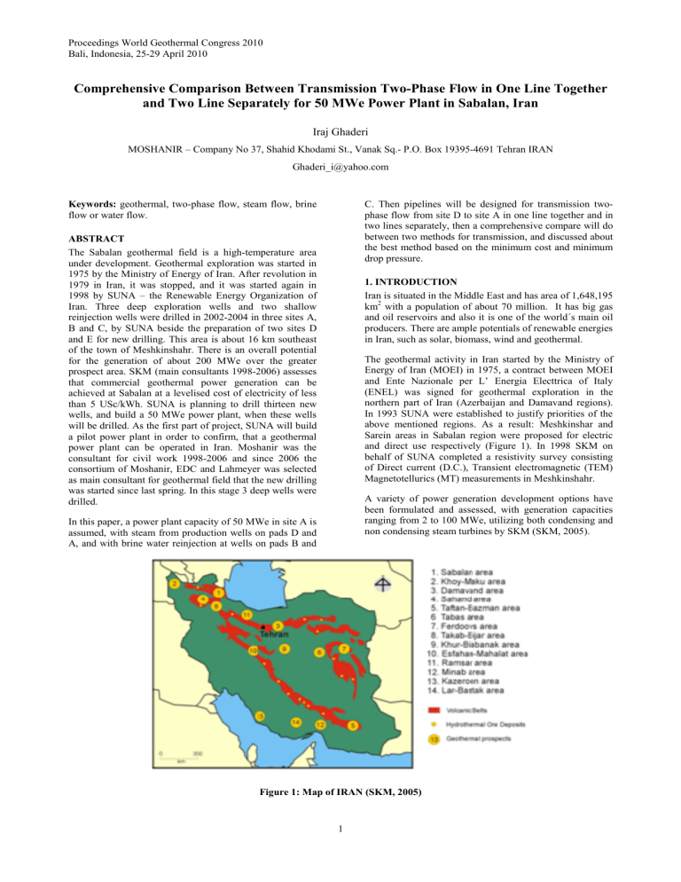 Geothermal Two-Phase Flow Transmission Comparison