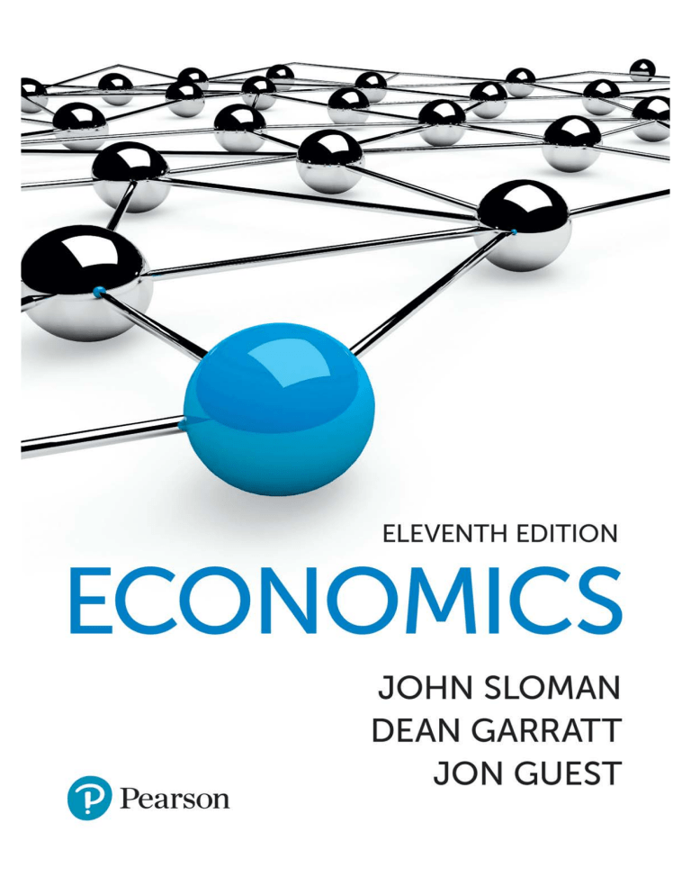 Economics Textbook 11th Edition by Sloman, Garratt & Guest
