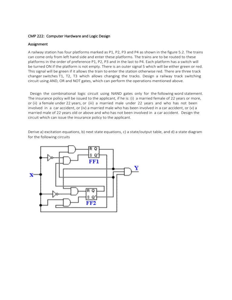 Computer Hardware & Logic Design Assignment