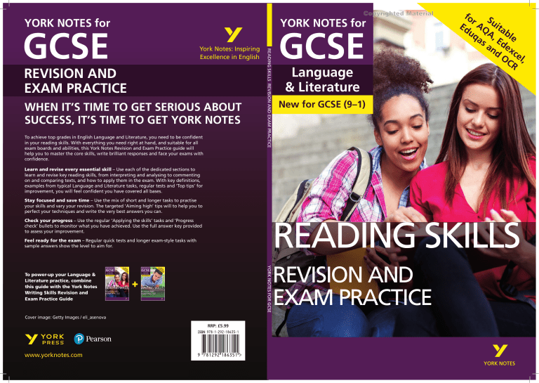 GCSE English Reading Skills Revision & Exam Practice