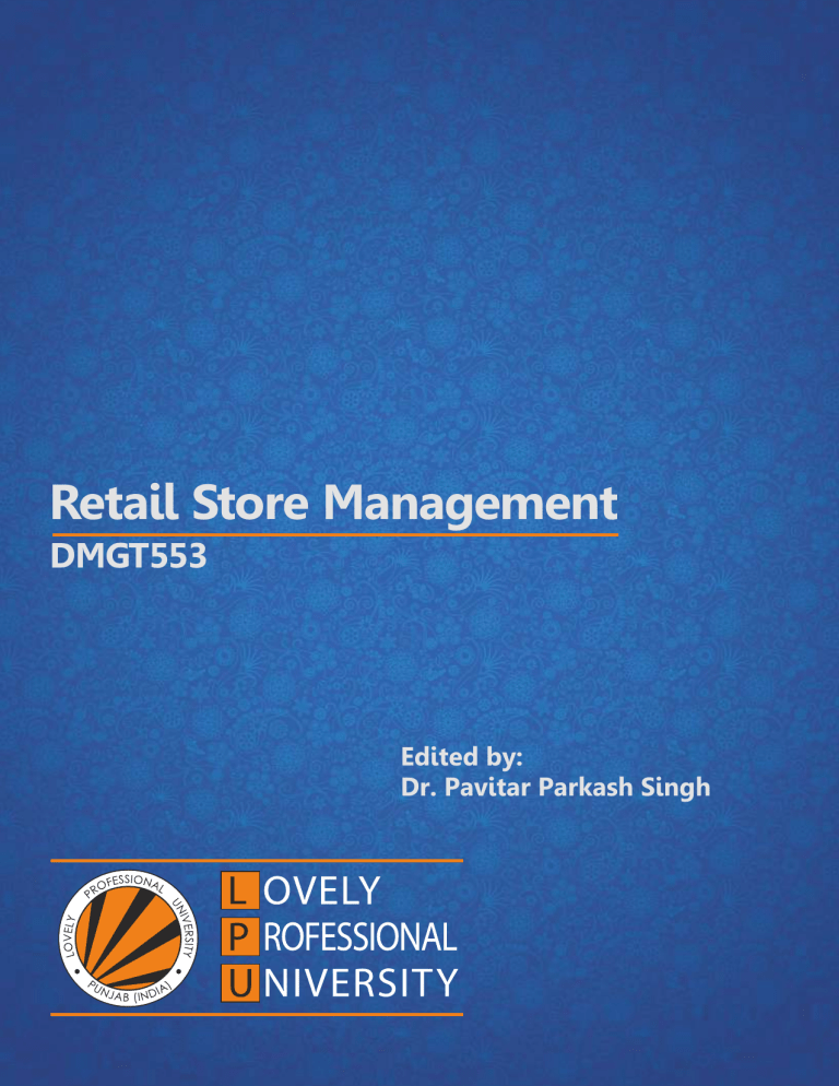 Retail Store Management Textbook