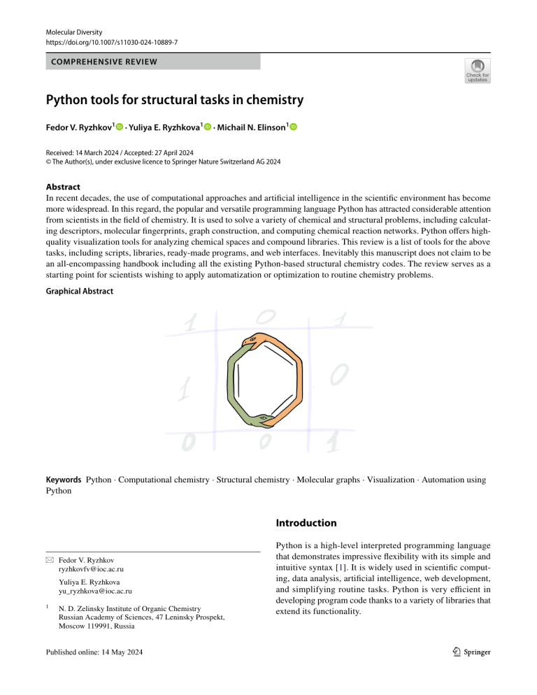 Python Tools for Structural Chemistry Tasks