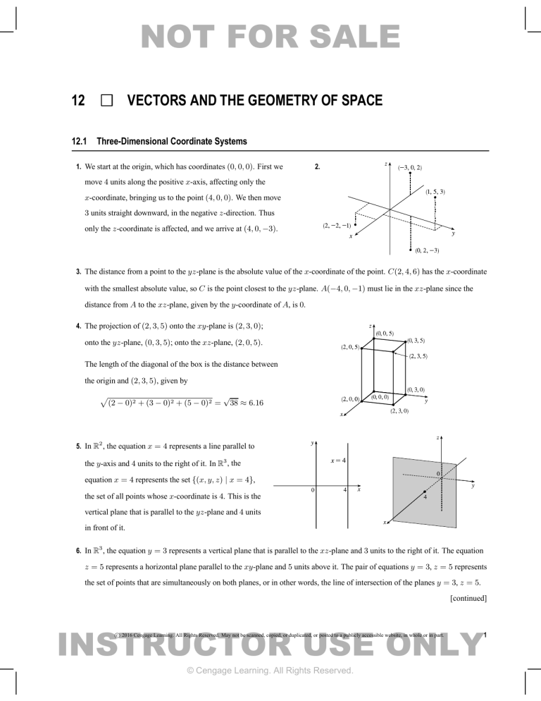 3D Coordinate Systems & Vector Geometry