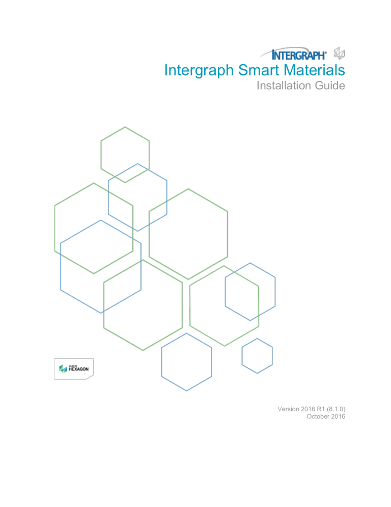 Intergraph Smart Materials Installation Guide