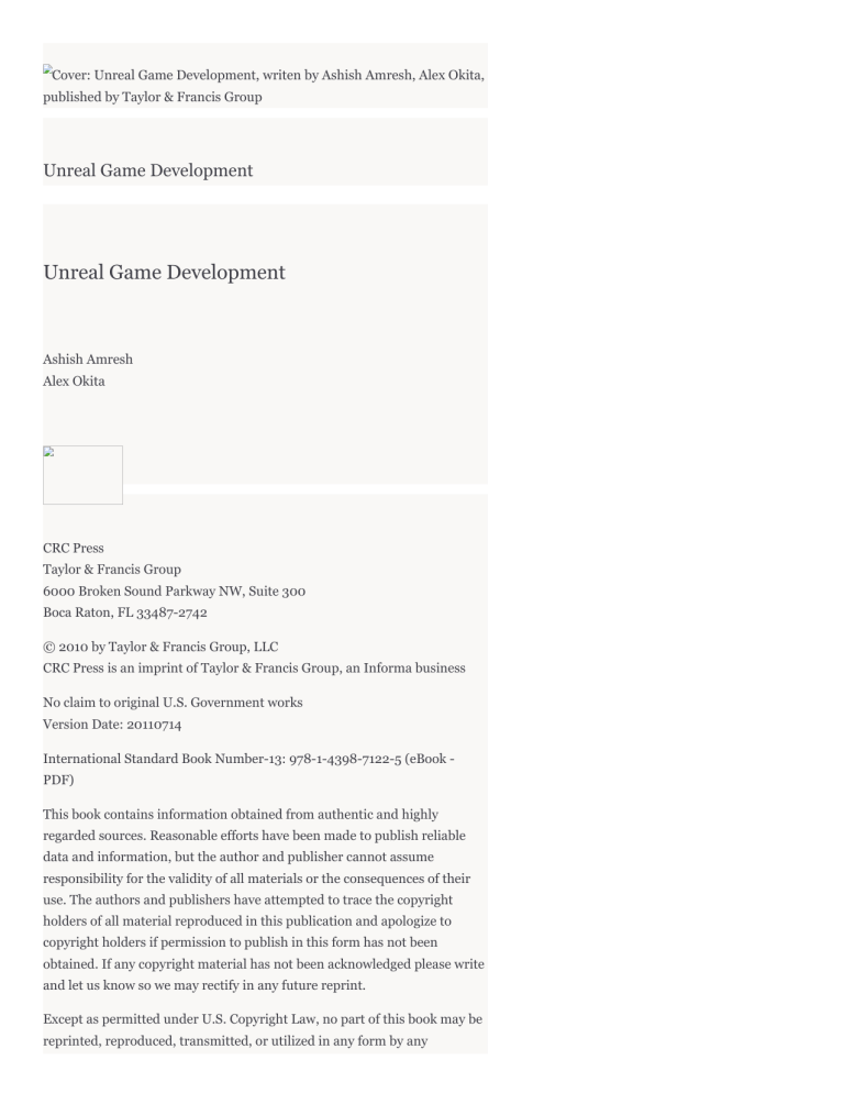 Unreal Game Development: Design, Art, and Programming