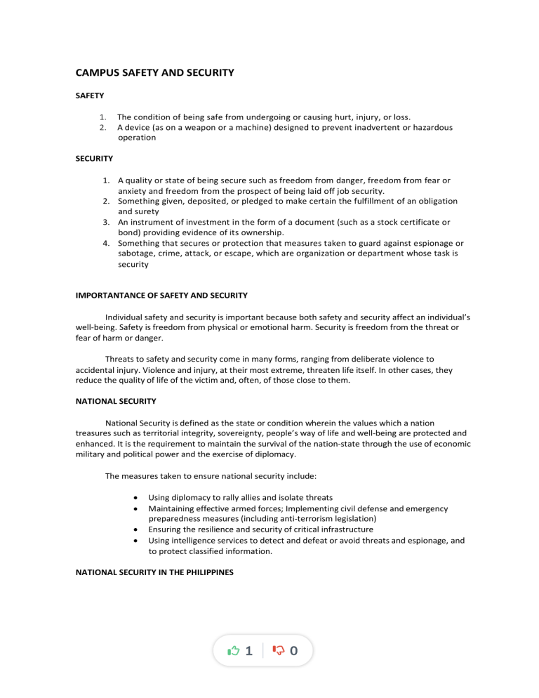 Campus Safety & Security: Guide to Prevention & Response