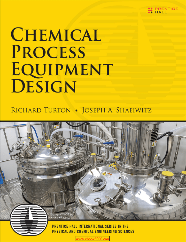 Chemical Process Equipment Design Textbook