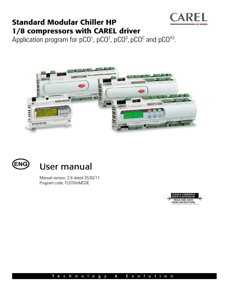 CAREL Chiller HP User Manual