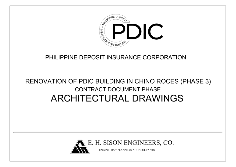 PDIC Building Renovation: Architectural Drawings
