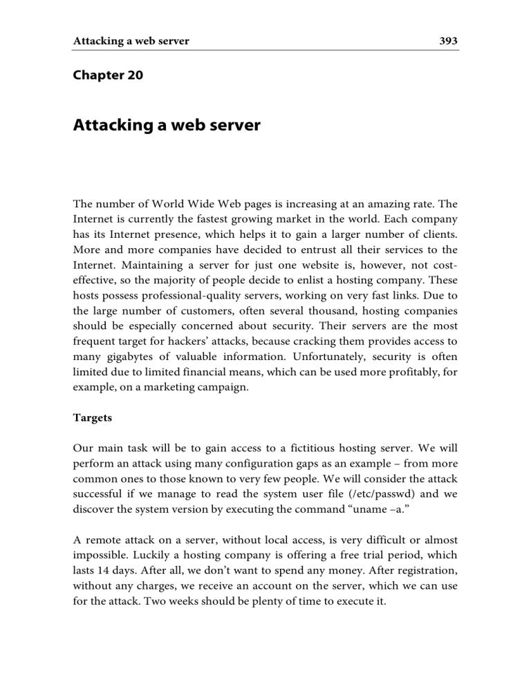 Attacking Web Servers Php Exploits And Security