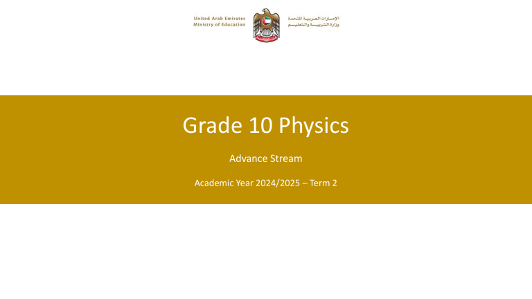 Grade 10 Physics: Series & Parallel Circuits Presentation