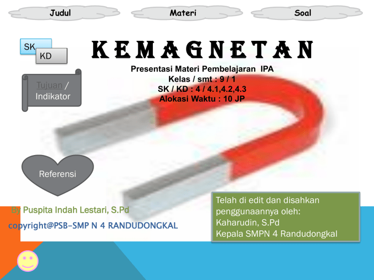 Kemagnetan: Presentasi IPA Kelas 9