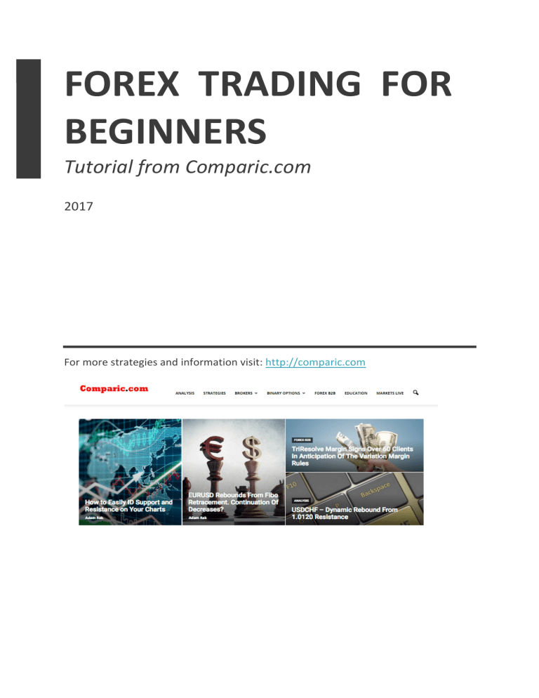Forex Trading for Beginners: A Comprehensive Tutorial