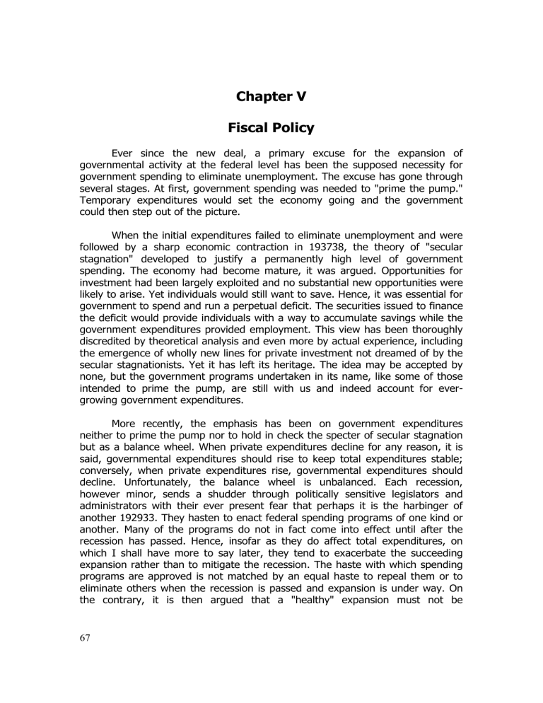 Fiscal Policy: Government Spending & Economic Stability