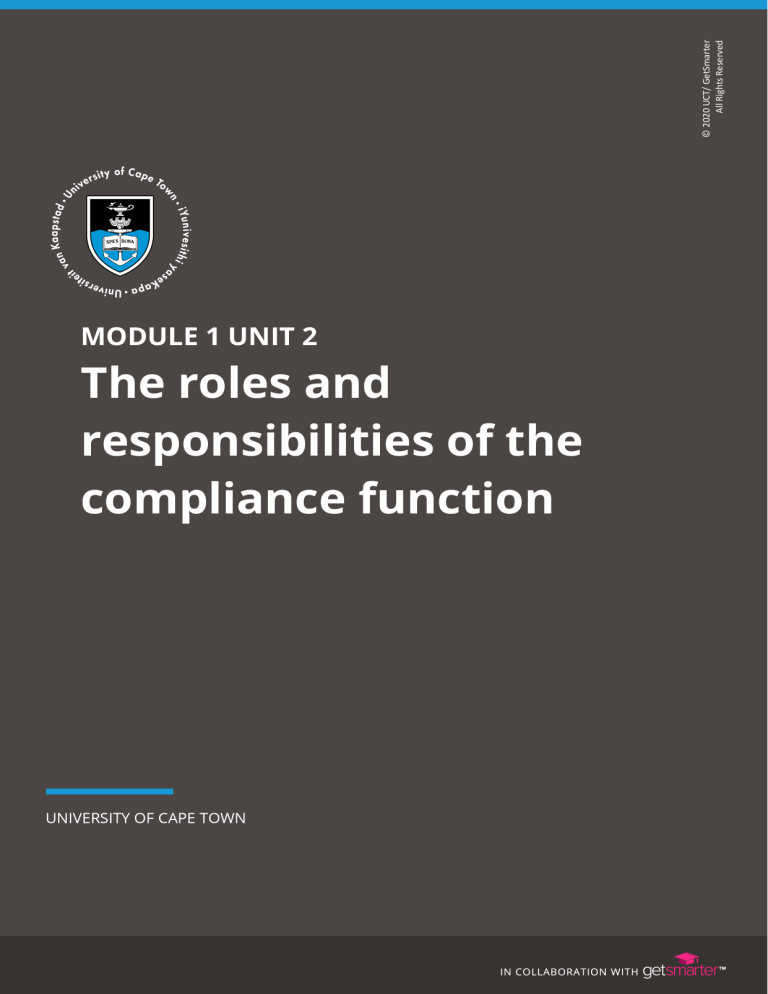 Compliance Roles & Responsibilities: A Framework Guide