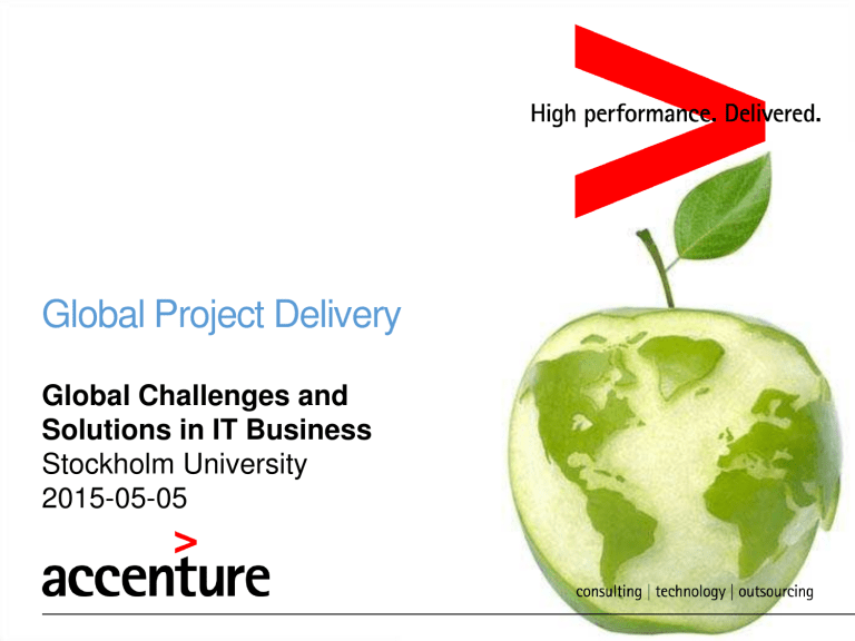Global Project Delivery: Accenture's IT Solutions