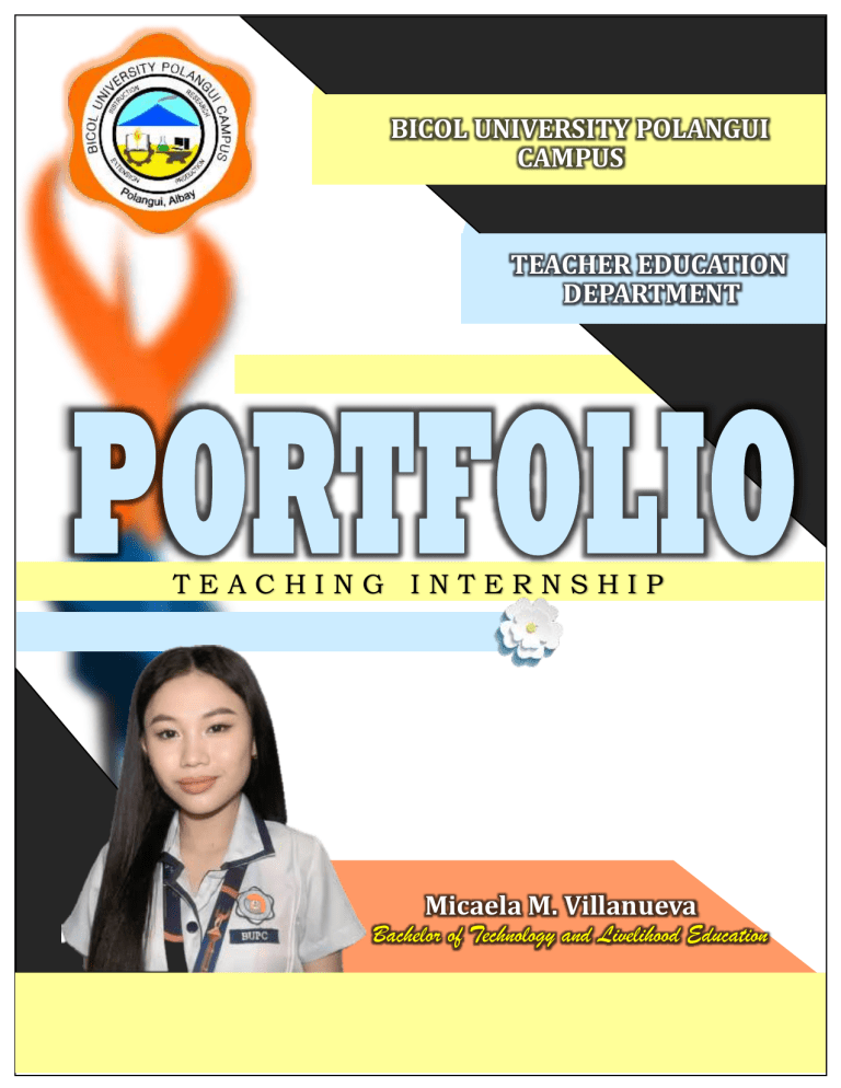 Teaching Internship Learning Task: Orientation & Reflection