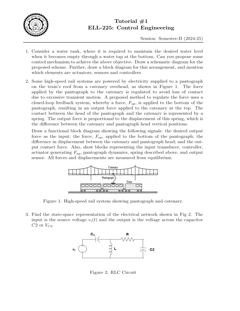 Control Engineering Tutorial: Water Tanks, Pantographs, Op-Amps