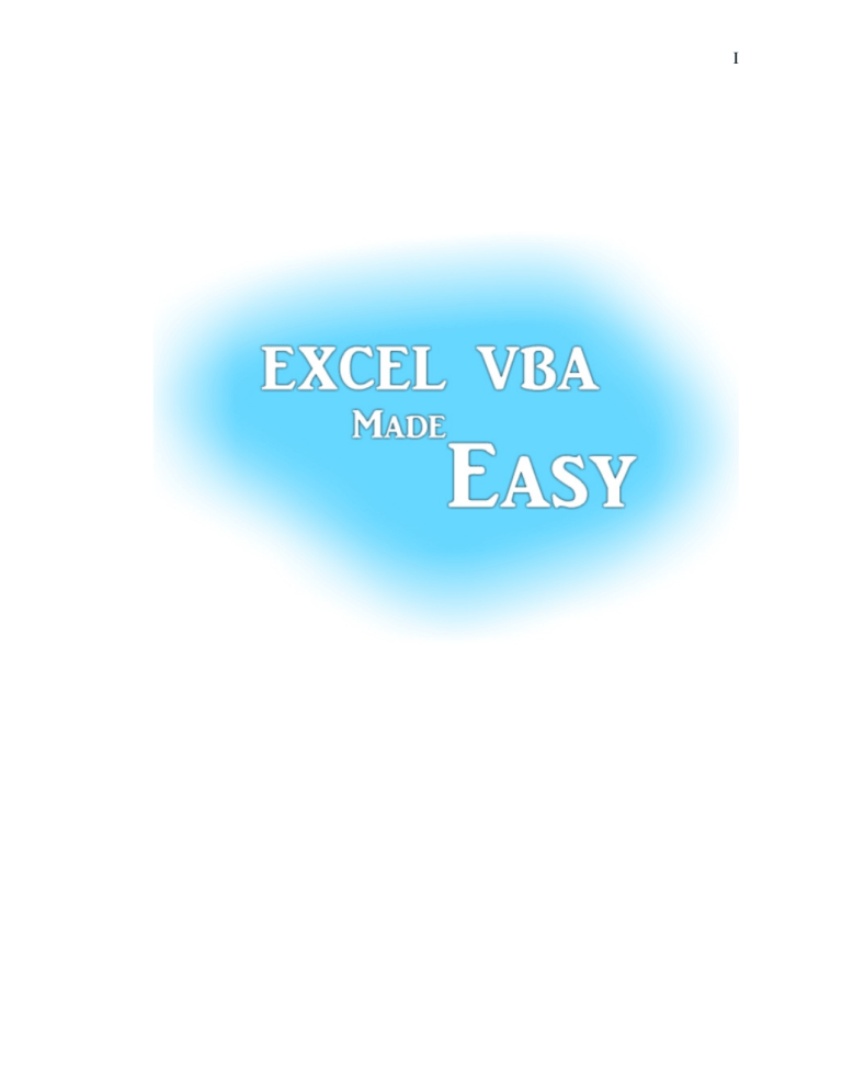 Excel VBA Tutorial: Learn Visual Basic for Applications