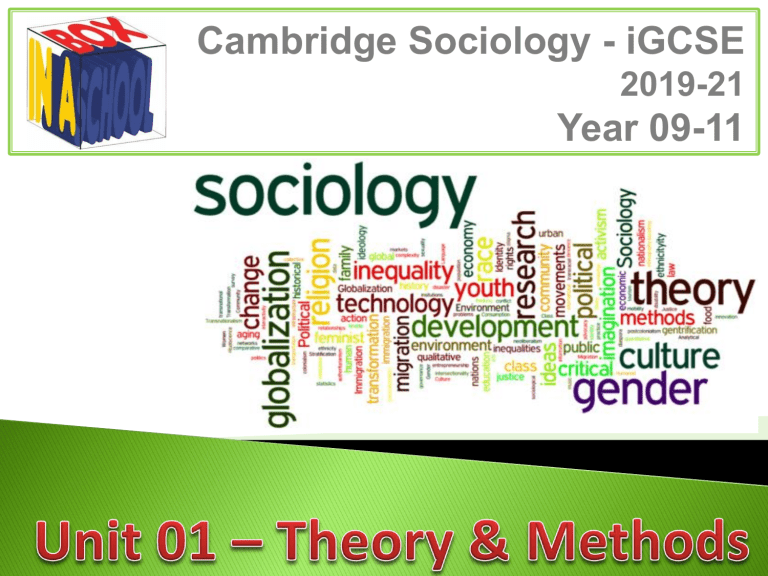 Cambridge IGCSE Sociology: Theory & Methods