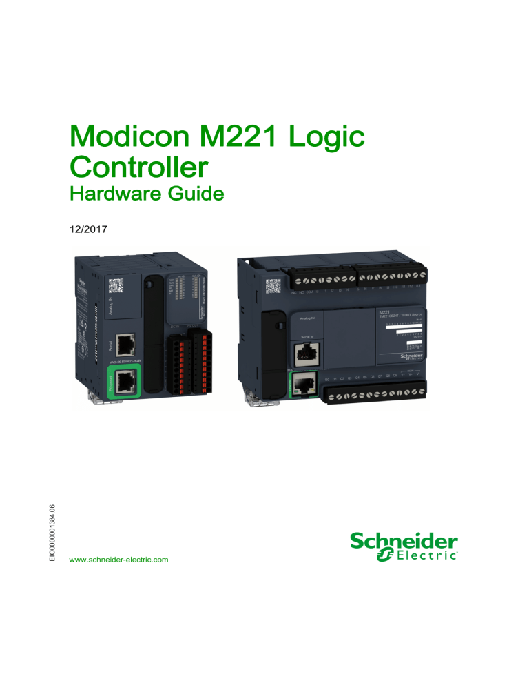Modicon M221 Logic Controller Hardware Guide