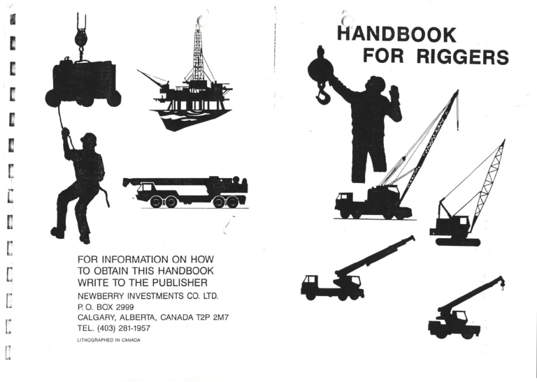 Handbook for Riggers: Wire Rope, Slings, and Rigging Practices