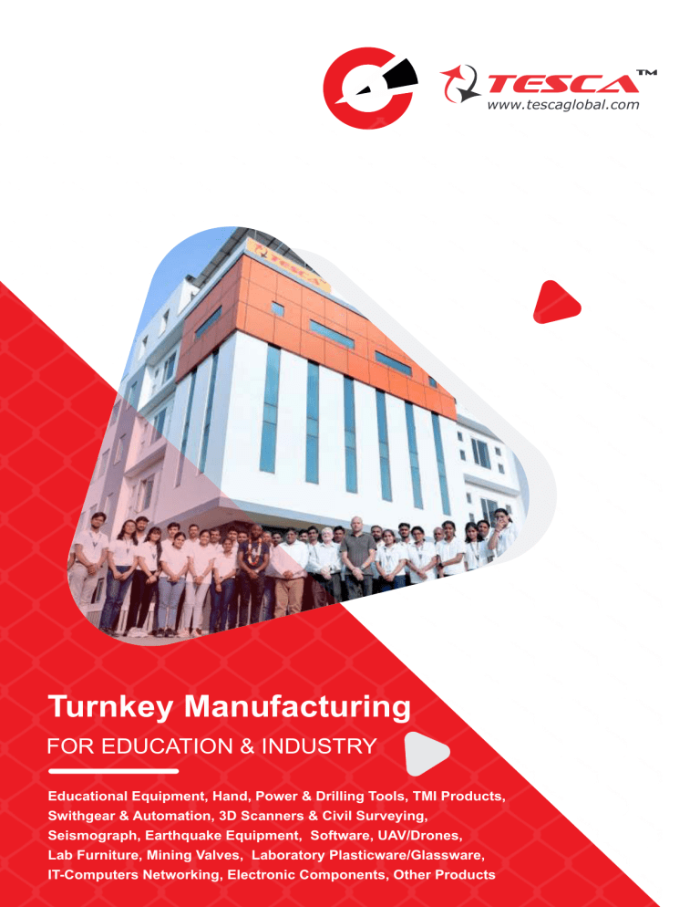 Tesca Turnkey Manufacturing Catalog for Education & Industry