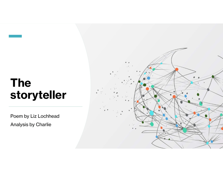 The Storyteller Poem Analysis by Liz Lochhead