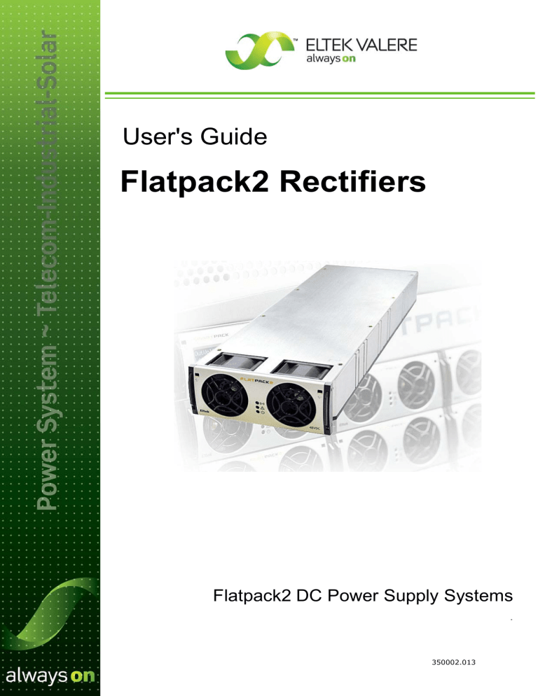 Flatpack2 Rectifier User Guide