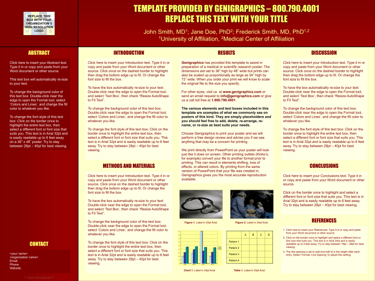 Medical Research Poster Template - Genigraphics