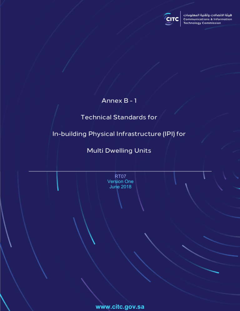 IPI Technical Standards for Multi Dwelling Units